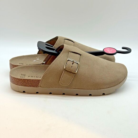 Primark | Shoes | New Primark Clogs Womens 9 Taupe Boston Style Buckle ...